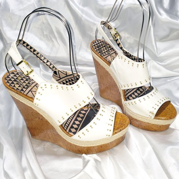 Jessica Simpson | Shoes | New Jessica Simpson White Strappy Platform ...